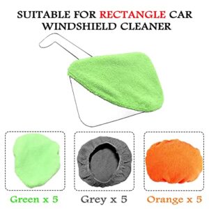 30Pcs Car Care Microfiber Cloths/Microfiber Bonnets/Microfiber Cleaning Covers for Windshield Cleaning Tool, Windshield Cleaner Replaceable Glass Cleaning,Car Window Cleaner Washing Pads Cover Kit