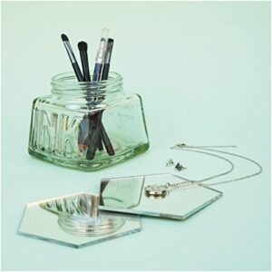 Suck UK | Desk Organizer Inkwell | Pen Holder For Desk Accessories | Pencil Holder & Pencil Cup | Office Supplies | Pen Organizer | Glass Makeup Organizer & Brush Holder | Office Desk Accessories