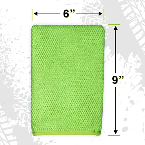 ExoForma Clay Mitt for Auto Care - Medium Grade Premium Car Wash Mitt for Ultra Smooth Finish - Fast & Easy Surface Decontamination & Polish Prep - Reusable Microfiber