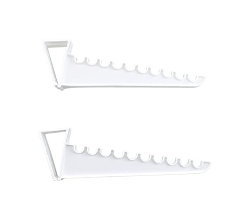 2 Pack Over the Door Valet Hook Space Saver Holds 10 Hangers Hanging System Closet Storage Organizer Laundry Ironing Rack Suits - Coats - Dresses Shirts Robes Closet Multi Purpose Hook