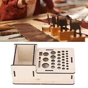 Leather Tools Storage Box Leathers Craft Rack Stand Punch Tool Organizer for DIY Stamping Punching Tools Holder