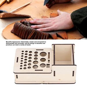 Leather Tools Storage Box Leathers Craft Rack Stand Punch Tool Organizer for DIY Stamping Punching Tools Holder