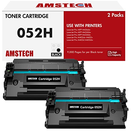 052H Toner Cartridge Compatible Replacement for Canon 052H 052 Toner Cartridge for Canon imageCLASS MF426dw MF424dw MF429dw LBP215dw LBP214dw Printer (Black, 2-Pack)