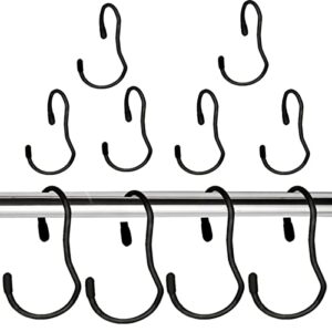 apalie 10 pack black purse hanger for closet,twist design hooks large size closet rod hooks saves space