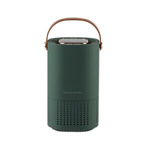 portable air purifier, h13 true hepa air purifier with 3 layers filtration personal mini air purifiers for home, car, travel, bedroom, office（green）