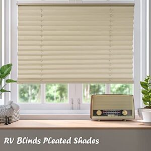 Eazy2hD RV Blinds for Camper Windows （32" W x 24" L） Day & Night RV Adjustable Shutters Privacy Protection UV Protection for RV Camper Travel Trailers Motorhome