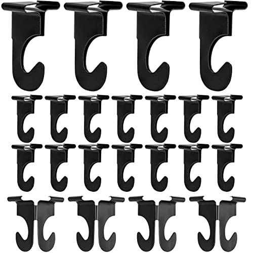 WXJ13 15 Pair Ceiling Hooks, Drop Ceiling Hooks for Hanging, Metal T-Bar Hooks, Heavy Duty Ceiling Hooks, Suspended T-Bar Clips for Office Home Stores and Wedding Decorations