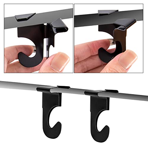 WXJ13 15 Pair Ceiling Hooks, Drop Ceiling Hooks for Hanging, Metal T-Bar Hooks, Heavy Duty Ceiling Hooks, Suspended T-Bar Clips for Office Home Stores and Wedding Decorations