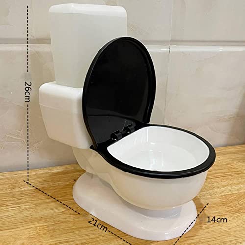 MagiDeal Pet Waterer Water Bowl Gravity Feeder Nolvety Detachable Toilet Shape Automatic Water Dispenser Drinking Fountain