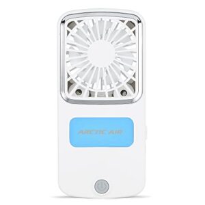 Arctic Air Portable Fan, Pocket Chill Handheld Mini Fan, Rechargeable Personal Air Cooler with Hydro-Chill Technology, 3 Speeds & Built-in-Kickstand, Cordless for Travel, Indoor or Outdoor Use