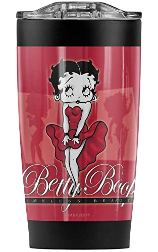 Logovision Betty Boop Timeless Beauty Stainless Steel Tumbler 20 oz Coffee Travel Mug/Cup, Vacuum Insulated & Double Wall with Leakproof Sliding Lid | Great for Hot Drinks and Cold Beverages