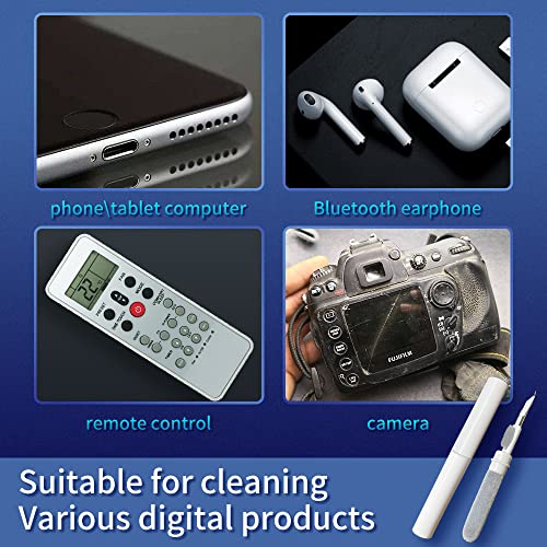 Bluetooth Headphone Cleaning Pen, Earbud Headphones Cleaning Kit with Dust Brush, Cleaning Tool for Cleaning Dust from The Crevices of Headphones, Bluetooth Headphone Cases, Keyboards, and Cameras