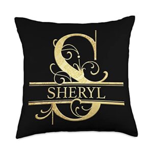 sheryl name gifts by vnz sheryl name throw pillow, 18x18, multicolor