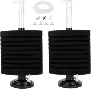 aquapapa bio sponge corner filter for aquarium fish tank 70 gal -100 gal ea. (2-pack)