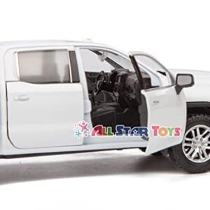 2019 GMC Sierra 1500 SLT Crew Cab 4x4 Pickup Truck with Sunroof White Timeless Legends Series 1/24-1/27 Diecast Model Car by Motormax"""