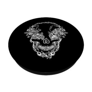 skull full of flower PopSockets Standard PopGrip