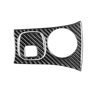 carbon fiber black panel frame decal cover trim compatible with chevrolet corvette c5 1998-2004 lhd (classic, engine start ignition panel)