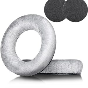 Replacement Ear Pads for DT770, DT880, DT990, Velour Earpads Compatible with Beyerdynamic DT 770 PRO, DT 880 PRO, DT 990 PRO Headphones (Silver)