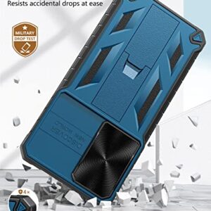 WTYOO for Samsung Galaxy S21 FE Case: Military Grade Drop Proof Protection Mobile Cover with Kickstand | Matte Textured Rugged Shockproof TPU | Protective Sturdy Phone Case for Galaxy S21 FE 5G