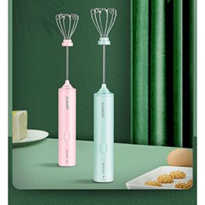 jdfkdskndvkrc Hand Blender Handheld Egg Beater Electric Foam Maker Kits 4 Speed One button Control Kitchen Handheld Pink