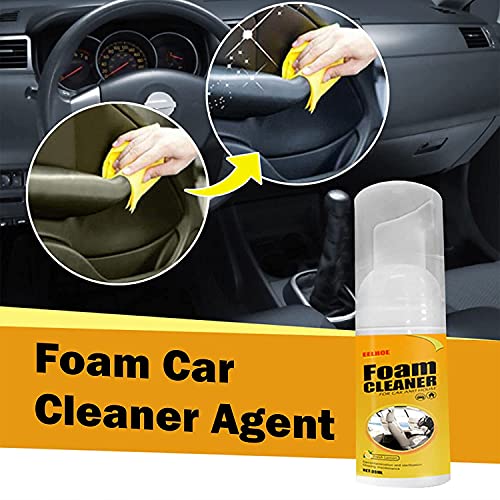 GDSAFS Multipurpose Foam Cleaner Spray, Foam Cleaner All Purpose for Car and House Lemon Flavor,All-Purpose Household Cleaners for Car and Kitchen (30 ml, 3 PCS)