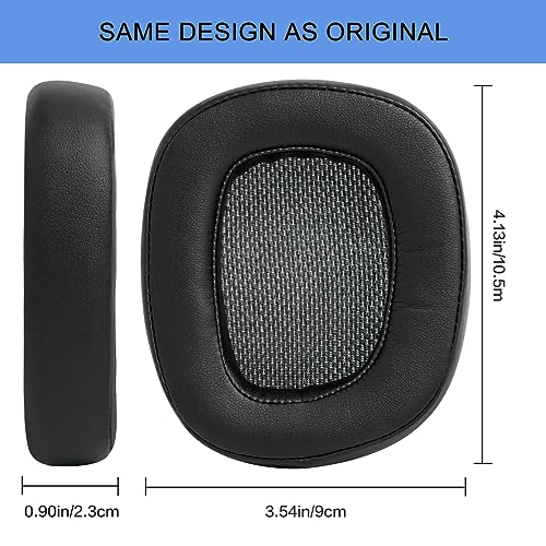 Replacement Ear Pads for G933, Ear Cushions Compatible with Logitech G231, G433,G432, G533, G633, G635, G933, G935 Headphones, Premium Protein Leather Softer Memory Foam (Leather)