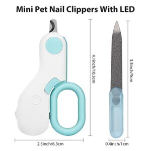 Ameami Cat Nail Clippers & Trimmers with LED Lights and Safety Guards for Pet Claw Care Grooming and Avoid Over Cutting - Professional Pet Nail Trimmers Tool for Dogs Cats Rabbits Bird Puppy Kitten