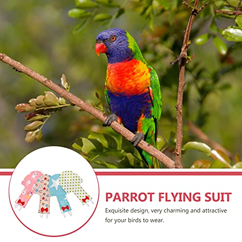 Clothing Clothes Bird Diapers Flight Suite Liners: 4pcs Washable Parakeet Diapers Reusable Bird Flight Suit Diaper Parrots Nappy Clothes Birds Accessories XS Parakeet Bird Cage