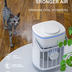 Small Portable Air Conditioner, Evaporative Air Cooler Portable, Personal Air Conditioner Mini Portable, Fans that Blow Cold Air, Desktop Cooling Humidifier Fan for Small Room/Office/Dorm/Bedroom