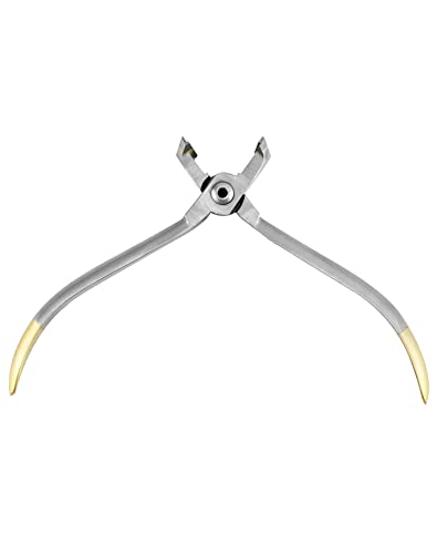 QWORK Distal End Cut Plier, Orthodontic Cutter Dental Surgical Instrument Tool for Fixed and Cutting Hard and Soft Wire,Braces Removal Tools Dentist Extraction Kits