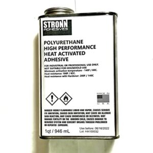 32oz Polyurethane Heat Activated Adhesive Glue Contact Cement for Automotive Upholstery & Shoe Sole 1qt STRONN SAR 306