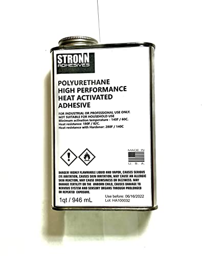 32oz Polyurethane Heat Activated Adhesive Glue Contact Cement for Automotive Upholstery & Shoe Sole 1qt STRONN SAR 306