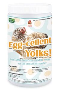 pampered chicken mama egg-cellent yolks: organic chicken feed supplement & duck food for golden yolks (2.5 pounds)