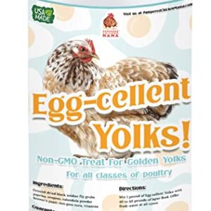 Pampered Chicken Mama Egg-Cellent Yolks: Organic Chicken Feed Supplement & Duck Food for Golden Yolks (2.5 pounds)