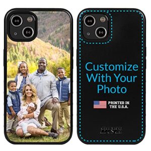 guard dog custom iphone 13 case – custom photo – make your own protective hybrid case (black/black)