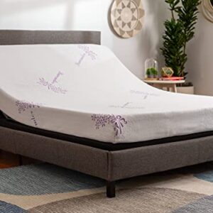 Tulo by Mattress Firm | 6 INCH Memory Foam Lavender Mattress | Pain-REDUCING Pressure Relief | Queen Size