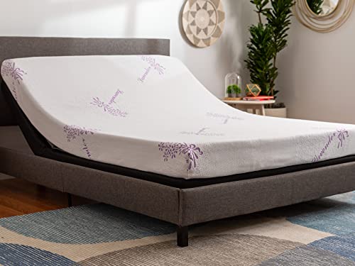 Tulo by Mattress Firm | 6 INCH Memory Foam Lavender Mattress | Pain-REDUCING Pressure Relief | Queen Size