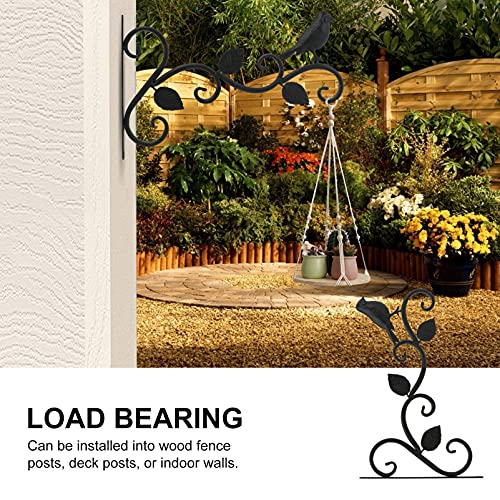 GANAZONO Outdoor Decor House Plants Plant Hanger Bracket Wall Hook Plants Bracket Rustic Iron Wall Hooks Metal Wall Shepherds Hook for Hanging Lanterns Coats Sconces Outdoor Decor House Plants