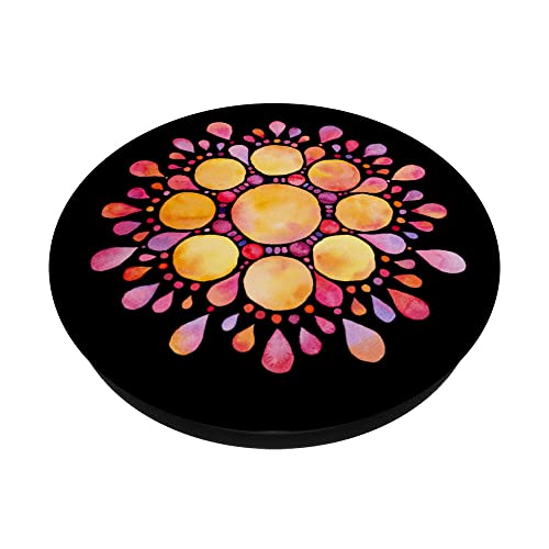 Watercolor Mandala for Peace Relaxation Meditation Aid Focus PopSockets Swappable PopGrip