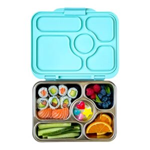 yumbox presto leakproof stainless steel leakproof bento box (tulum blue)