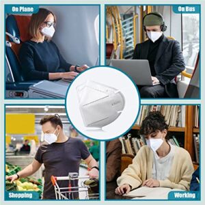 COYACOOL KN95 Mask 20Pcs Face Mask, Individually Packaged 5-Ply Breathable & Comfortable Safety Disposable Face Masks, Filter Efficiency≥95% Protection Against PM2.5,Dust Cup Dust Mask, White