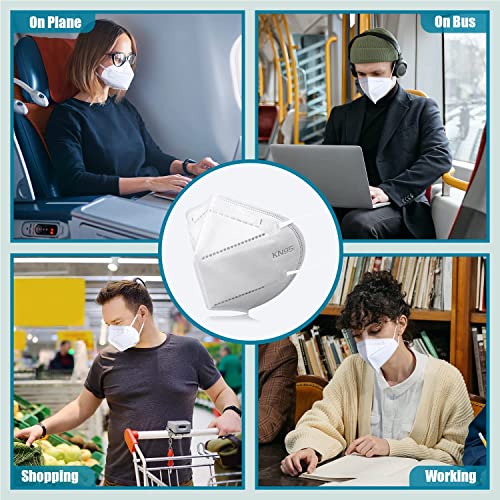 COYACOOL KN95 Mask 20Pcs Face Mask, Individually Packaged 5-Ply Breathable & Comfortable Safety Disposable Face Masks, Filter Efficiency≥95% Protection Against PM2.5,Dust Cup Dust Mask, White