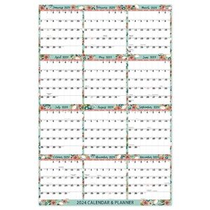 2024 wall calendar - yearly wall calendar 2024, january 2024 - december 2024, 22.4" x 34.6", year calendar 2024 with julian date, paper folded wall calendar, large wall calendar with 12 months one page, vertical