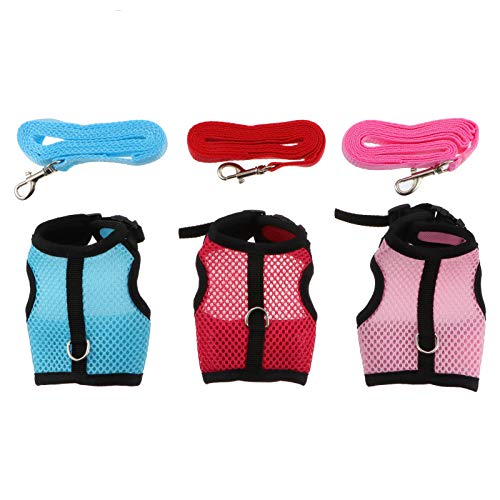 Small Pets Supplies Lovely Bunny Vest Harness and Leash Set Practical Pet Supplies for Ferret Rats