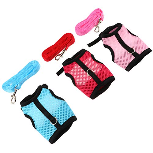 Small Pets Supplies Lovely Bunny Vest Harness and Leash Set Practical Pet Supplies for Ferret Rats