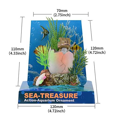 ZYHW Aquarium Dinosaur Thematic Decorations Fish Tank Dinosaur Egg Oxygen Action Air Bubble Crafts for Aquarium,Fish Tank Ornaments