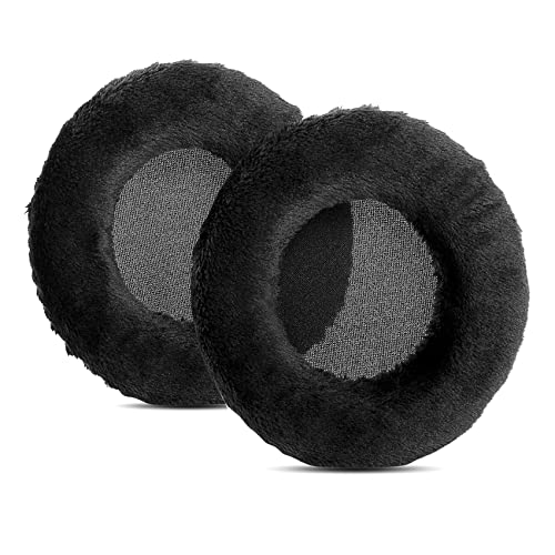 TaiZiChangQin MJ553BT Ear Pads Cushions Memory Foam Replacement Compatible with Pioneer SE-MJ553BT SE MJ553BT Headphone Velour Earpads Black