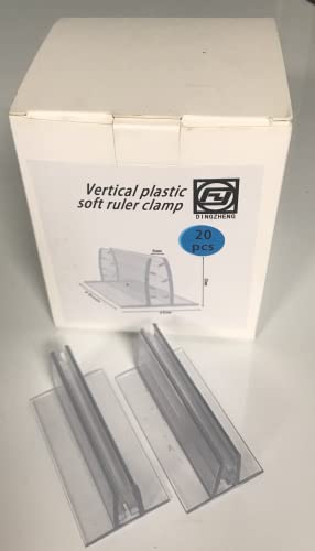 Vertical plastic soft ruler clamp 20pcs