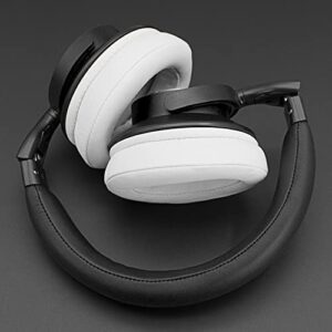 Ear Pads Compatible with WaveSound 3 Headphones, Protein Leather/Memory Foam Ear Cushions (White)