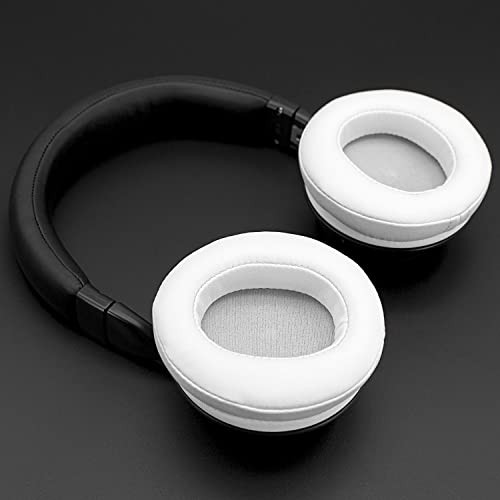 Ear Pads Compatible with WaveSound 3 Headphones, Protein Leather/Memory Foam Ear Cushions (White)